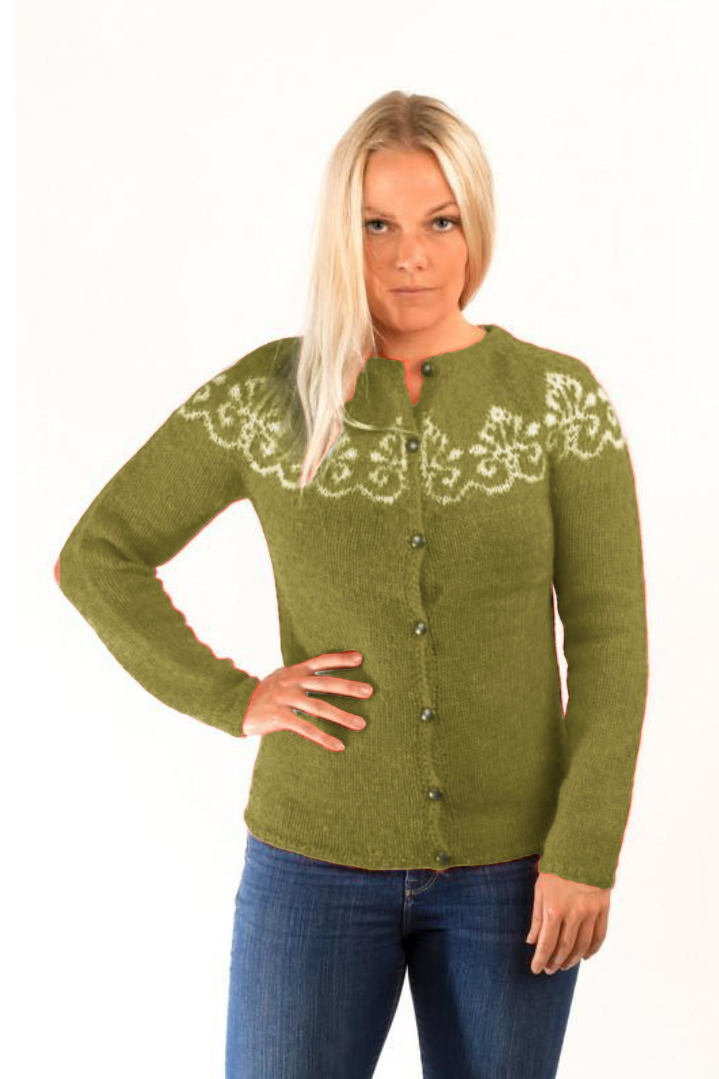 Hruni Wool Cardigan Light Green – Nordicstore.net