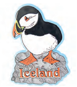 Magnet Puffin plastic – Nordicstore.net